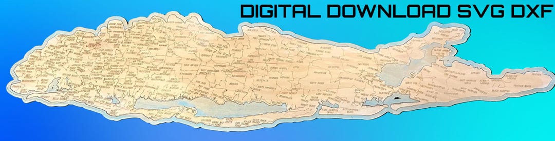 Long Island Laser File. It Includes as Many Town Names as I Could Fit ...