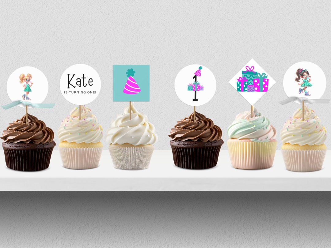 Sweet and Sassy Party Cupcake Toppers| Birthday Accessories | Pink ...