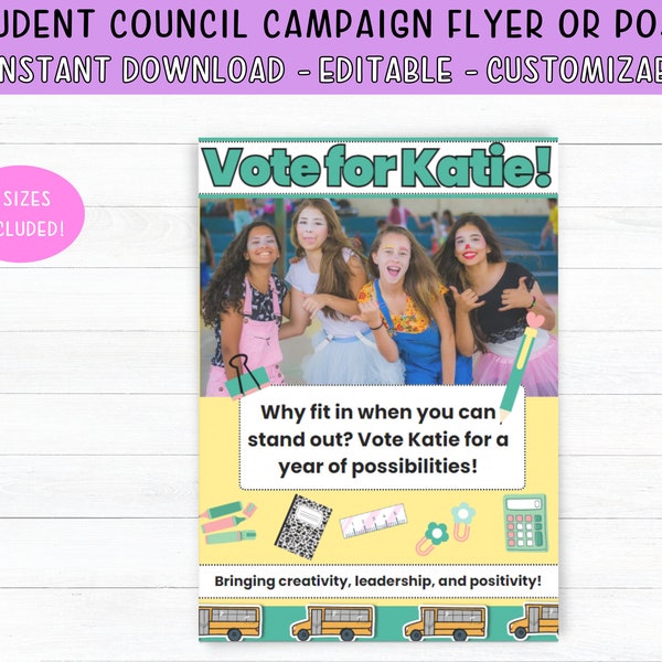 Class President Poster - Etsy