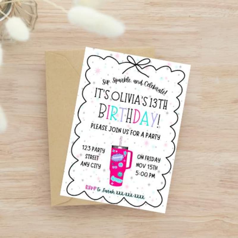 Tween Invitation - Etsy