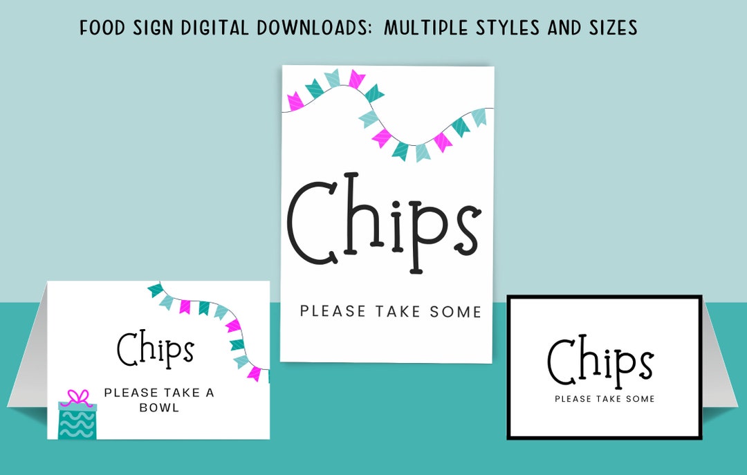 Sweet and Sassy Party Food Labels | Birthday Accessories | Pink ...