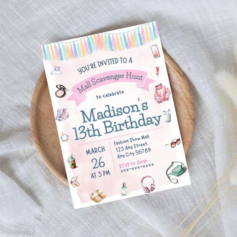 Invitation Mall Party - Etsy
