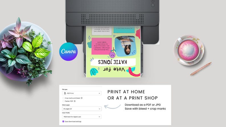 Cute Doodle Student Council Poster, Class President, School Campaign ...