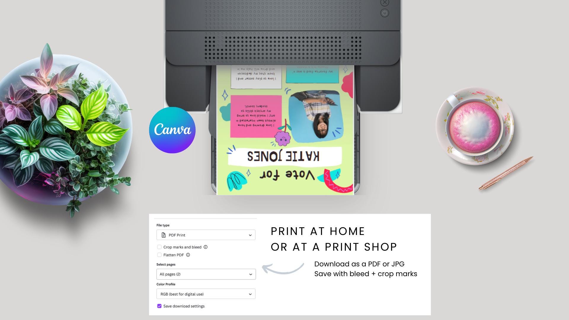 Cute Doodle Student Council Poster, Class President, School Campaign ...