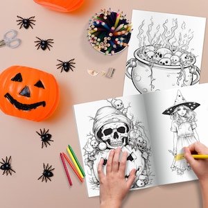 Scary Halloween Coloring Pages | Printable Sheets | Spooky Fun for ...