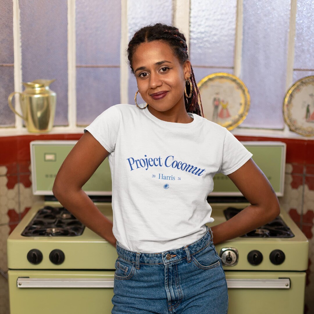 Project Coconut Kamala Harris 2024 Democratic Party Vote Blue - Etsy