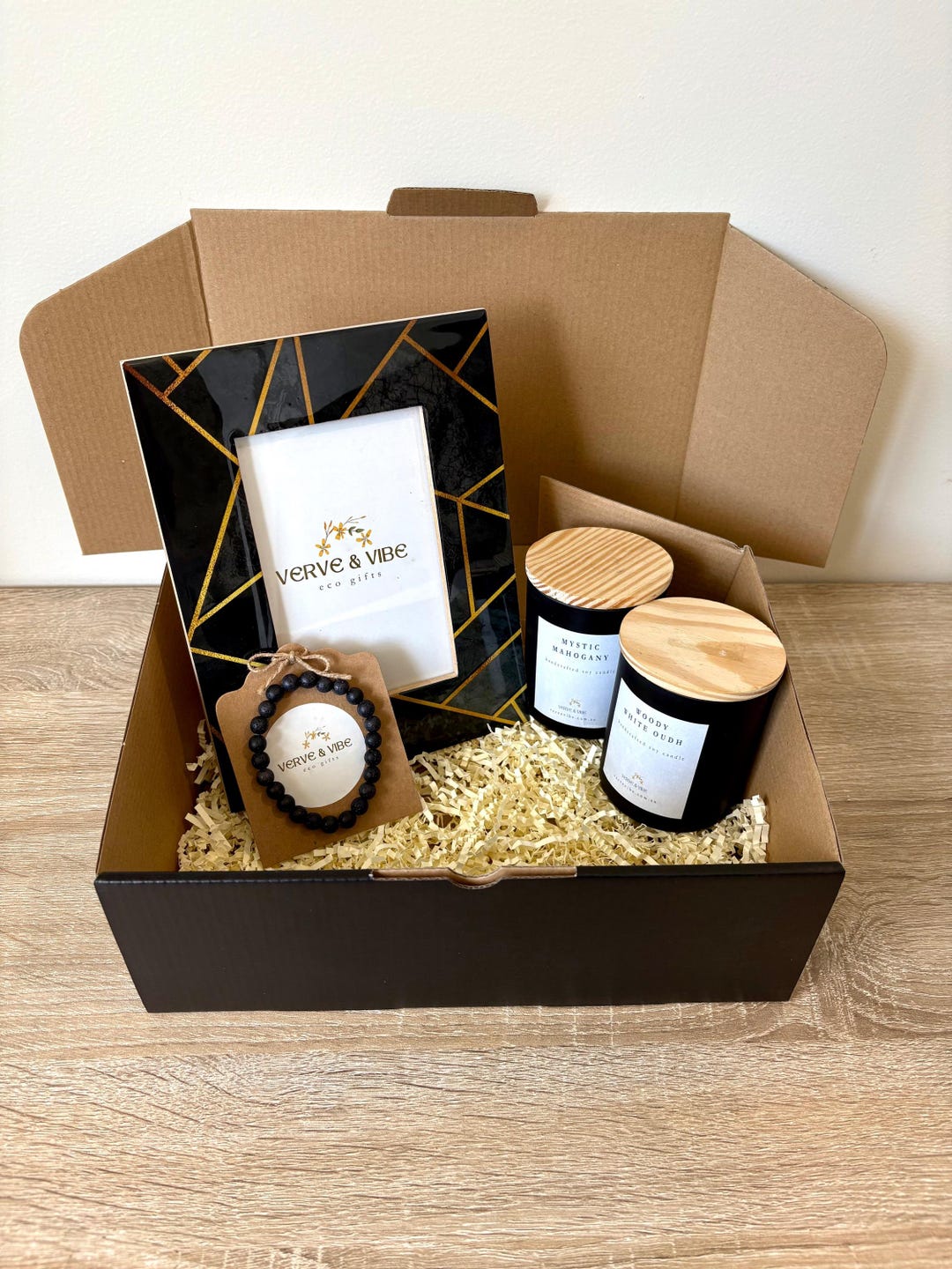 Memories Gift Box - Classic Keepsake for Him With Lava Bracelet - Etsy