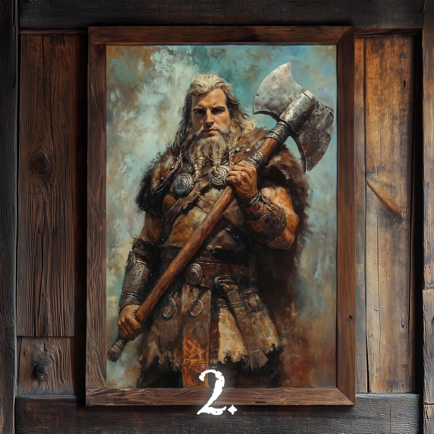 Custom Viking Portrait: Norse Warrior Art (digital Download) - Etsy