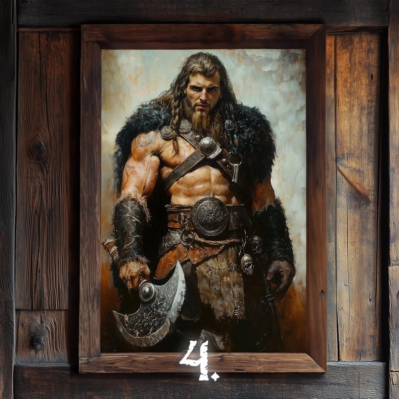 Custom Viking Portrait: Norse Warrior Art (digital Download) - Etsy