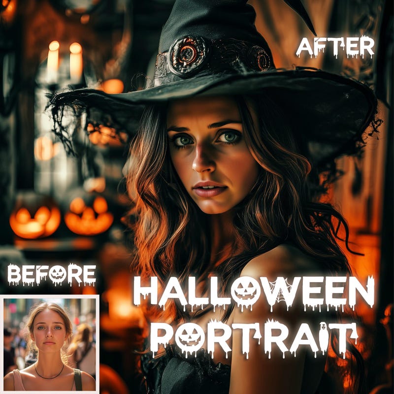 Witch Portrait - Etsy