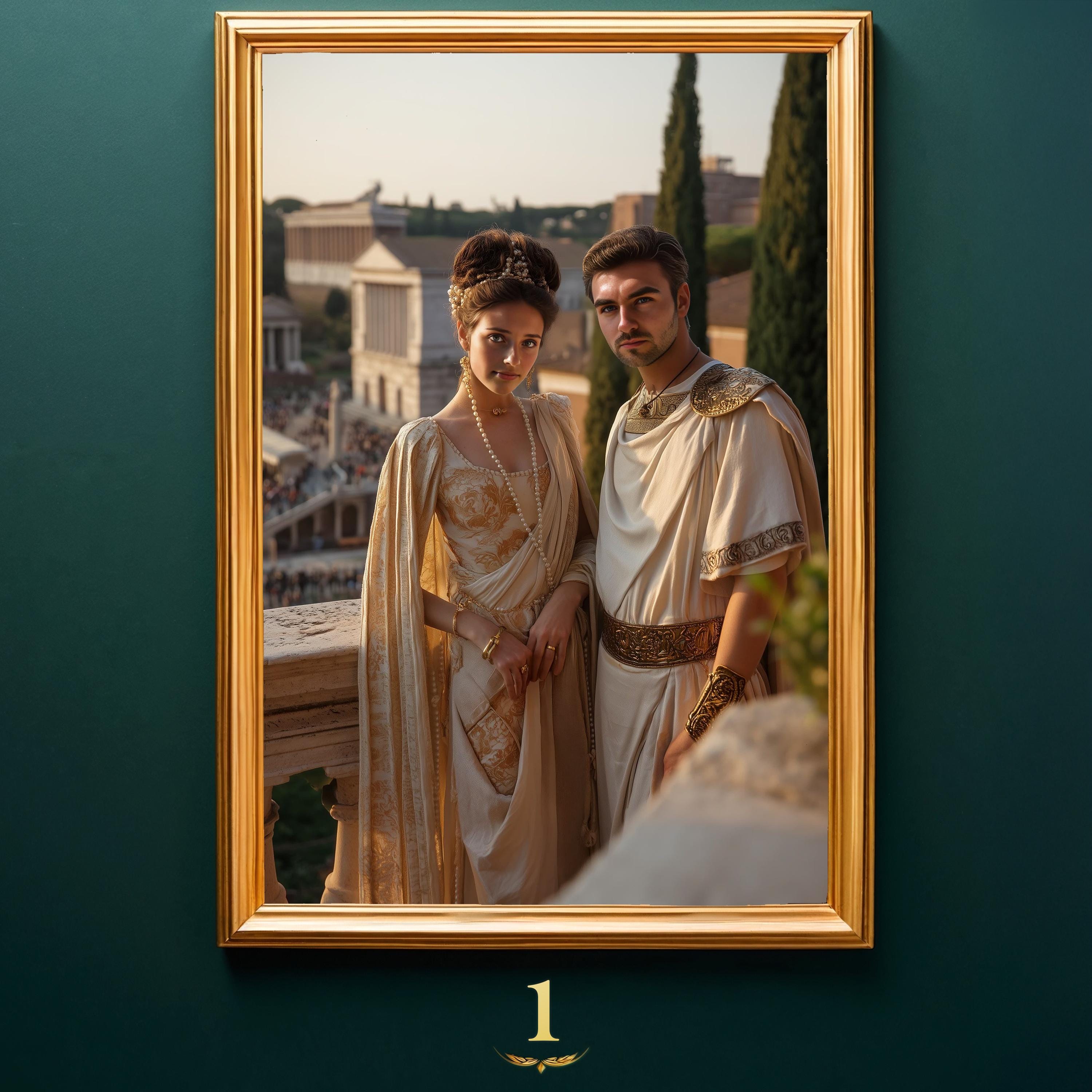 Ancient Roman Noble Couple Portrait From Photo - Unique Anniversary ...