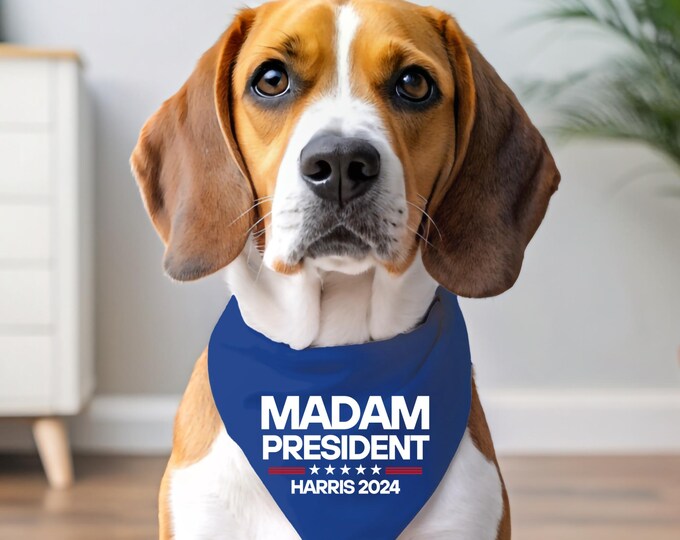 Dogs for Kamala Harris 2024 Pet Bandana We Are Not Going Back Kamala ...