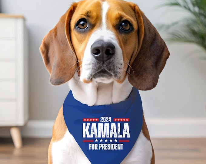 Dogs for Kamala Harris 2024 Pet Bandana We Are Not Going Back Kamala ...
