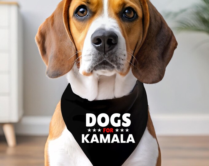 Dogs for Kamala Harris 2024 Pet Bandana We Are Not Going Back Kamala ...