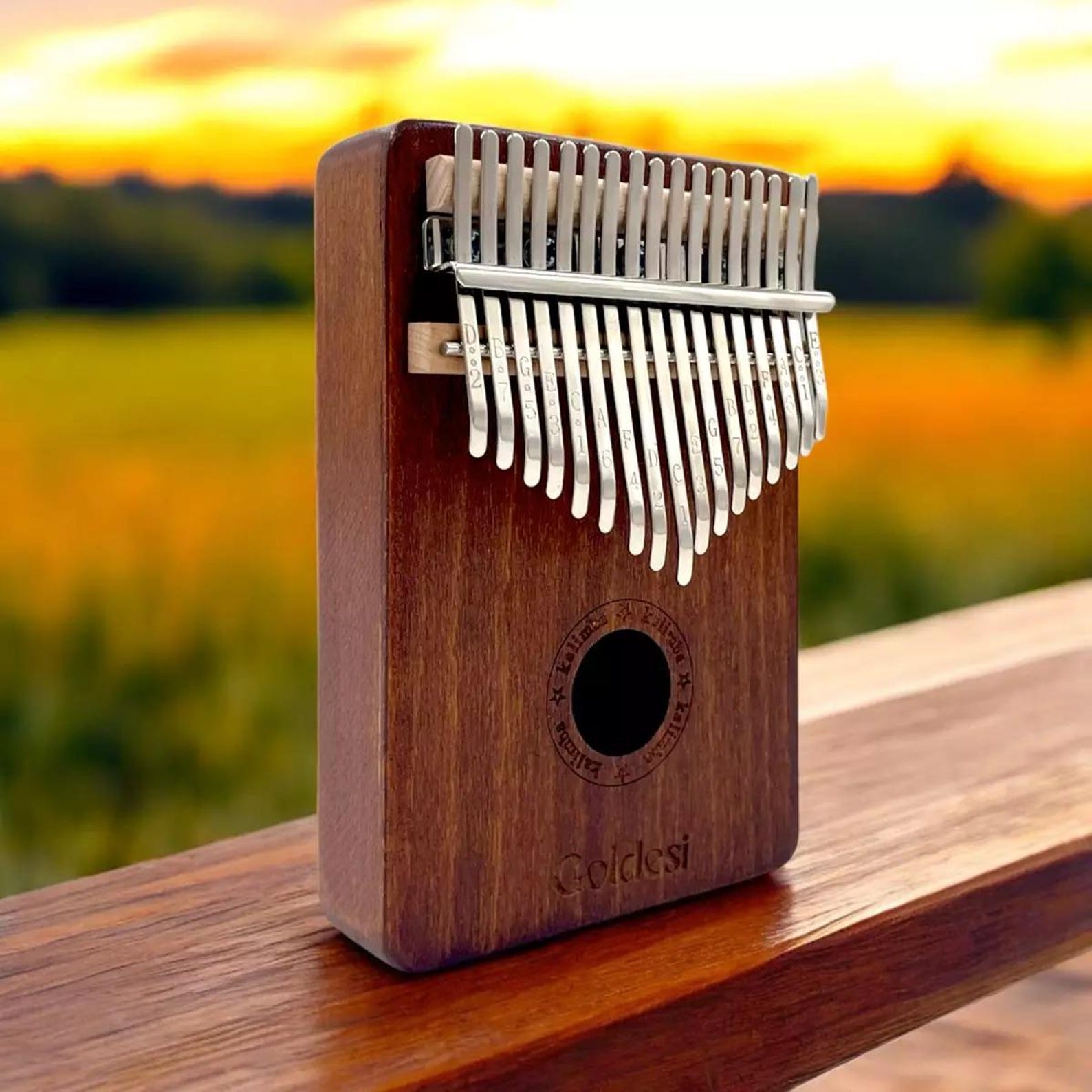 Goldesi 17 Key Kalimba Thumb Piano – Complete Music Set - Etsy