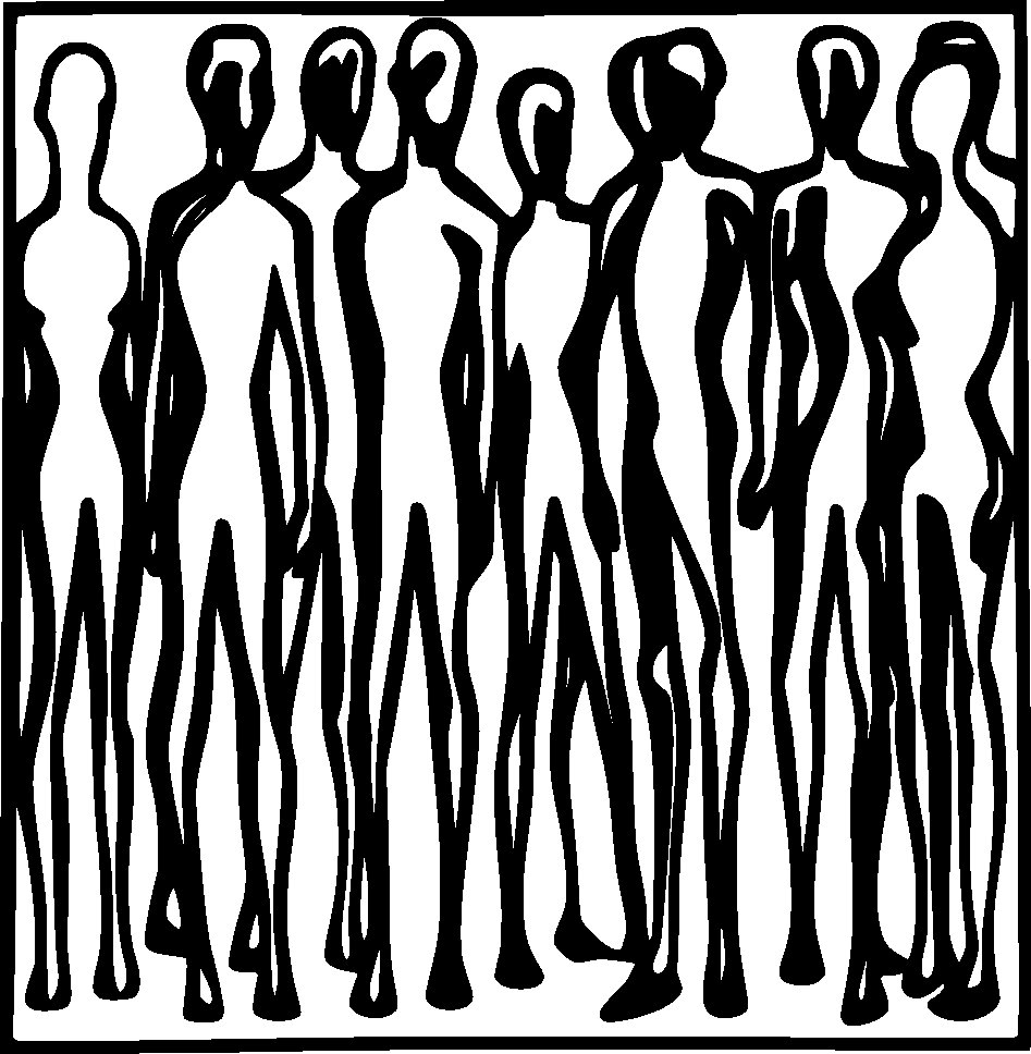 Wall Art People Laser Cut File Svg Dfx - Etsy