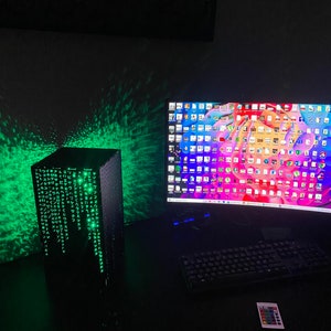 Matrix Code Lamp Svg Dfx Laser Cut File 3mm and 4mm, Sci-fi LED ...
