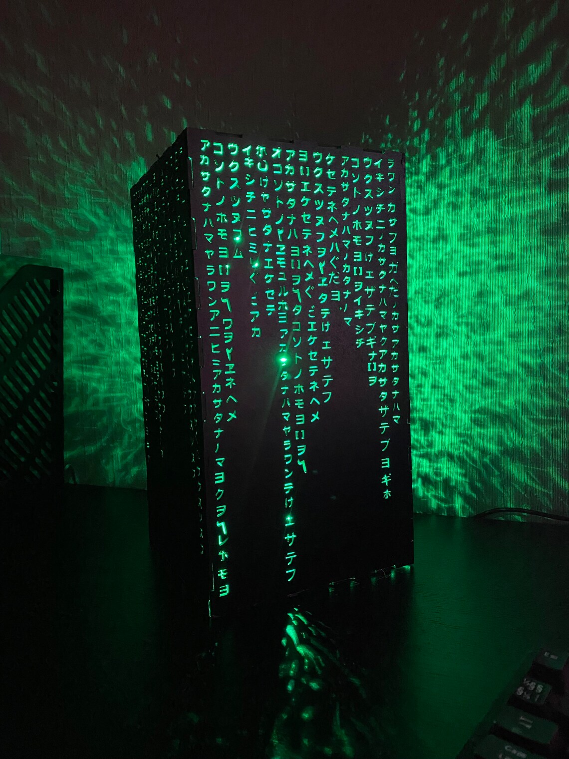 Matrix Code Lamp Svg Dfx Laser Cut File 3mm and 4mm, Sci-fi LED ...