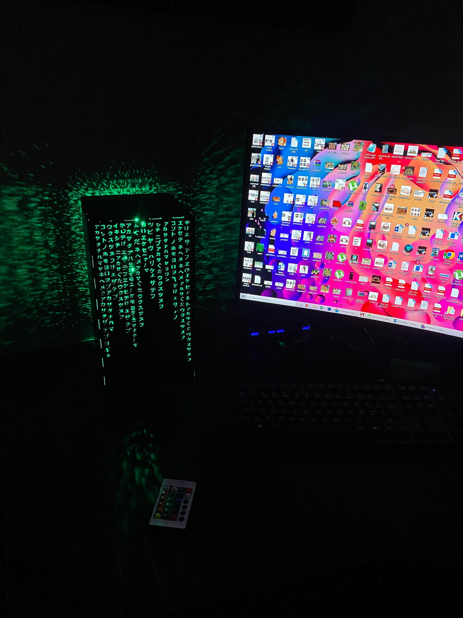 Matrix Code Lamp Svg Dfx Laser Cut File 3mm and 4mm, Sci-fi LED ...