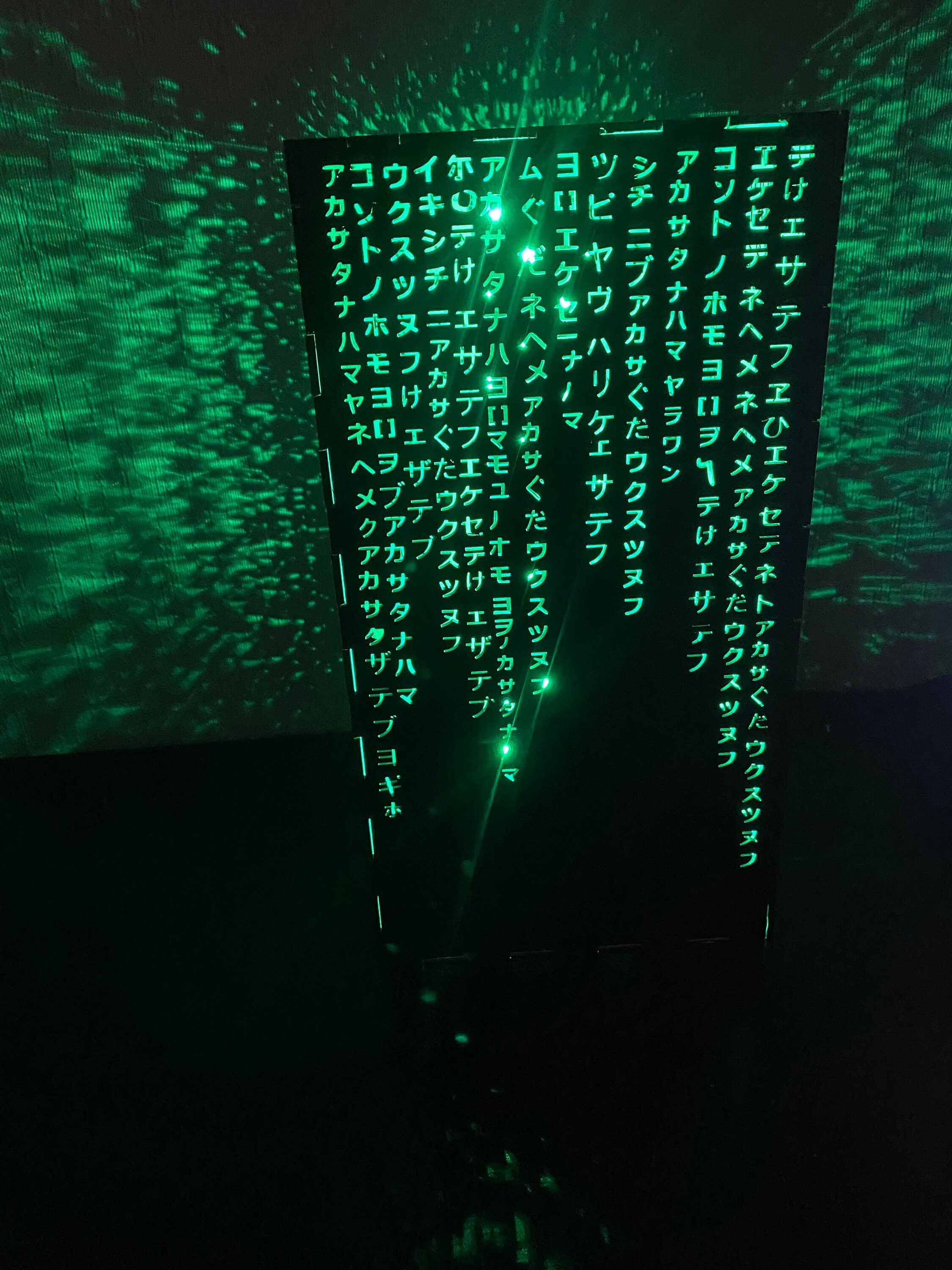 Matrix Code Lamp Svg Dfx Laser Cut File 3mm and 4mm, Sci-fi LED ...