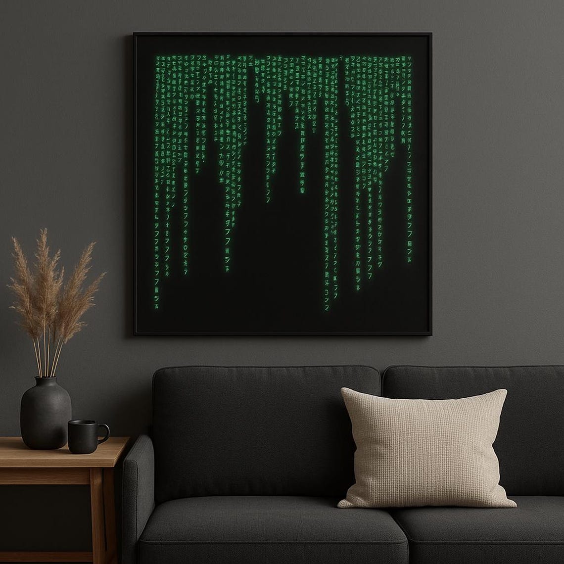 Matrix Wall Panel SVG DXF Files, Laser Cut Home Decor (digital Download ...