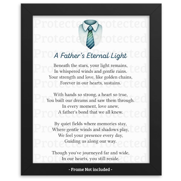 Dad Tribute Poem - Etsy