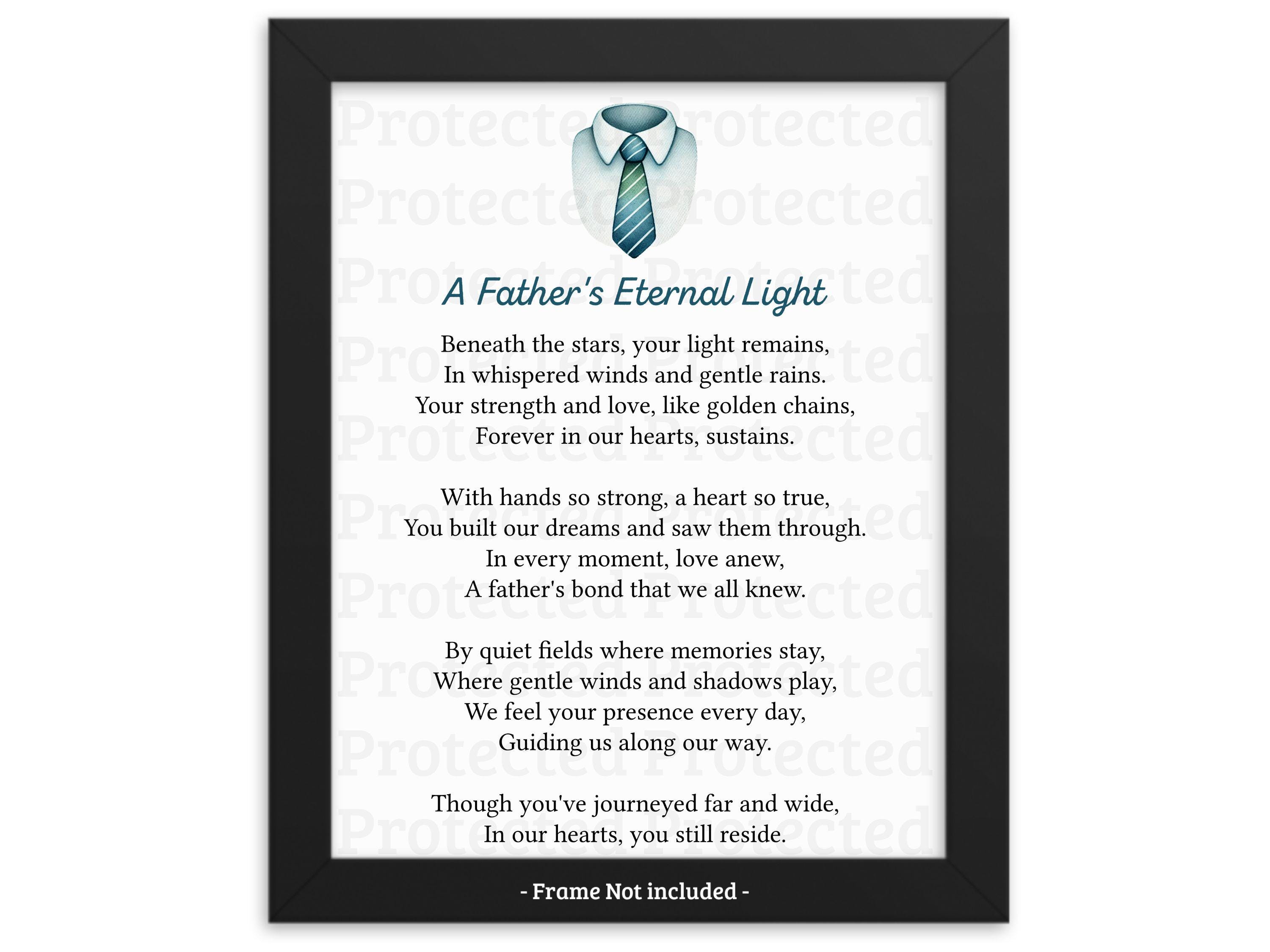Memorial Poem for Dad | Tribute to Father | Remembrance | Grieving ...