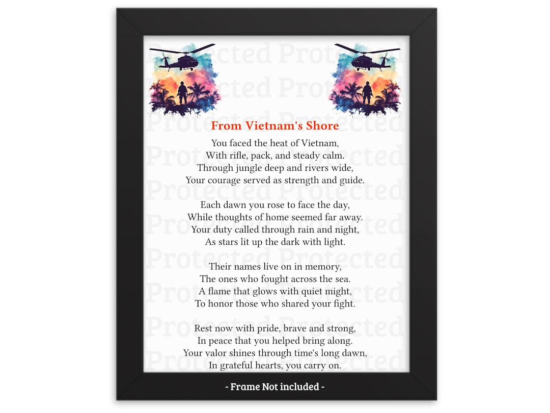 Vietnam Veteran Poem | Military Veteran | Soldier Tribute | Remembrance ...
