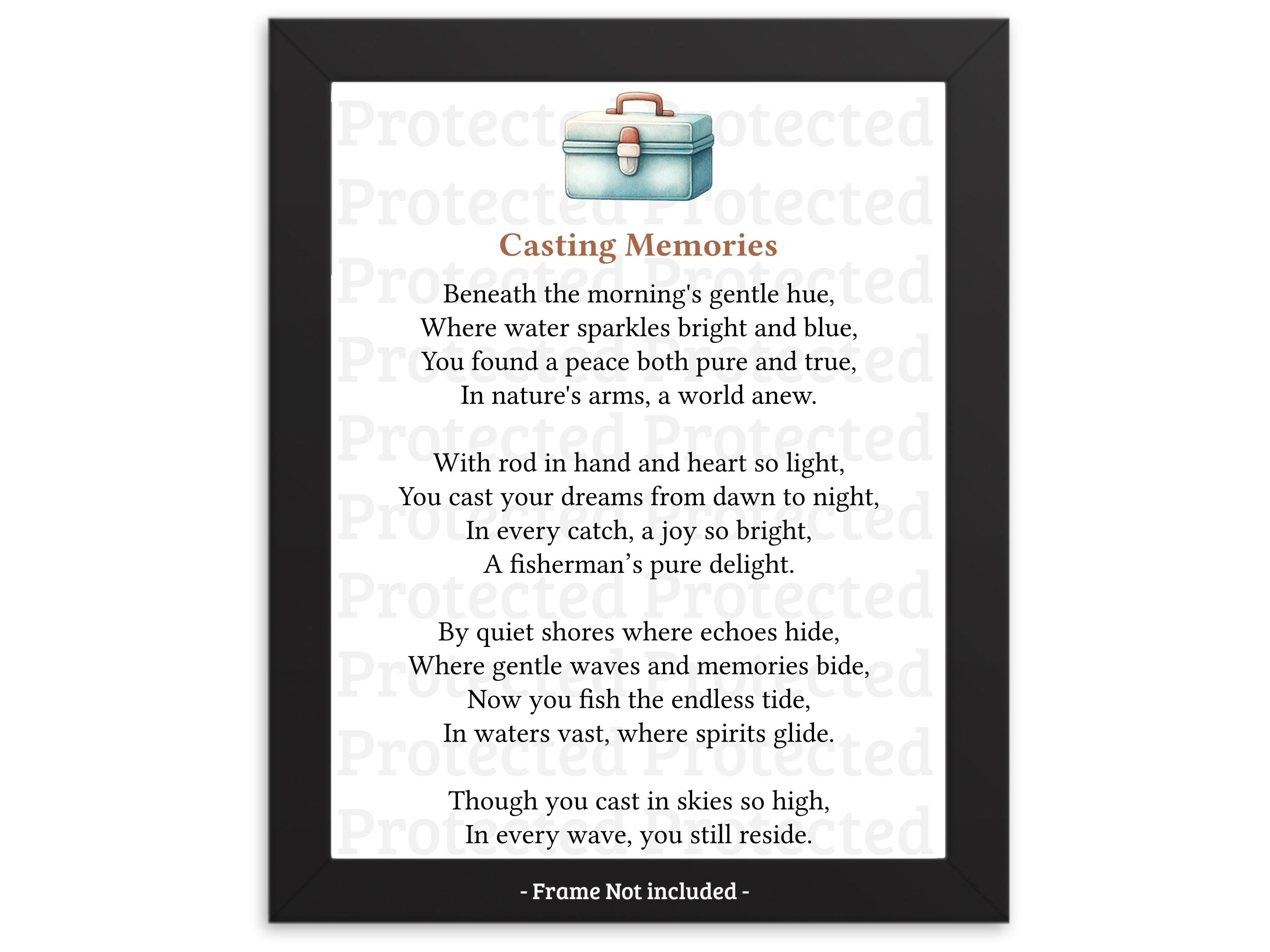 Fisherman Memorial Poem | Fisherman Tribute Remembrance | Lost ...