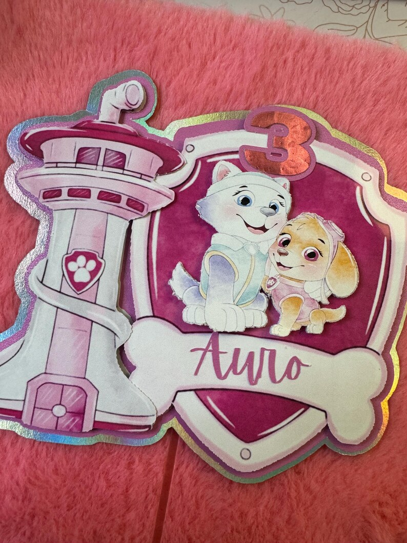 Everest and Skye Caketopper - Etsy