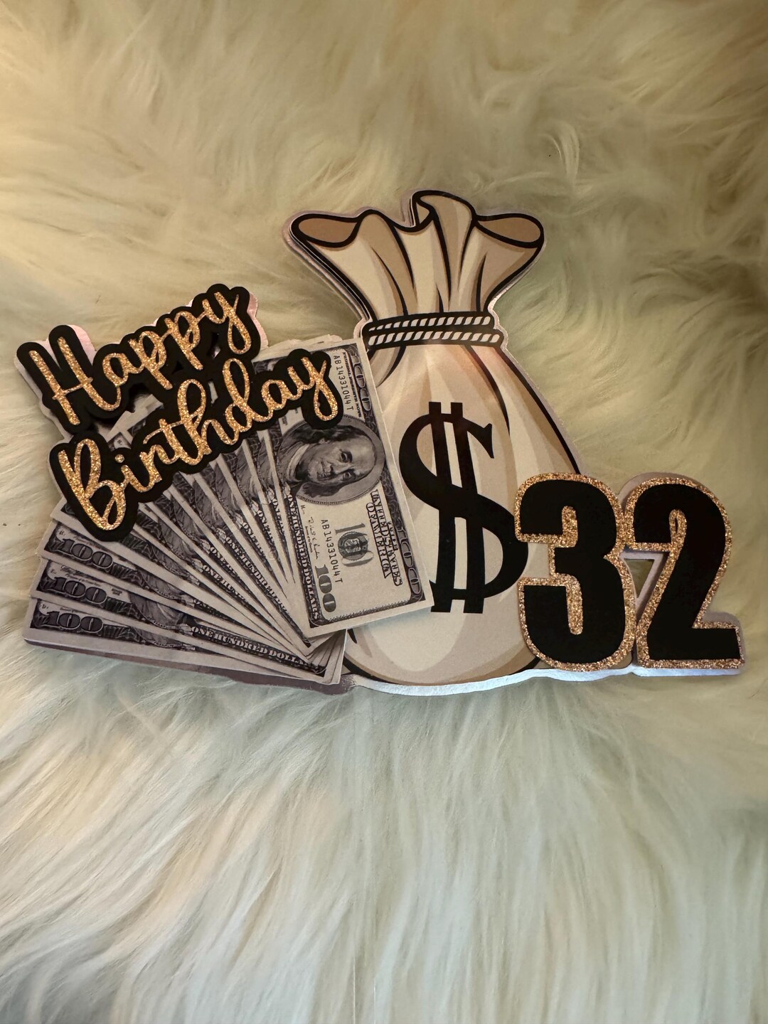 Money Cake Topper - Etsy