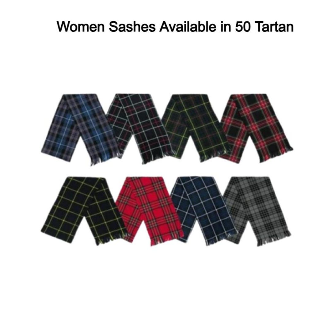 Scottish Women Tartan Sash - Elite Highland Ladies Scarf | Available in ...