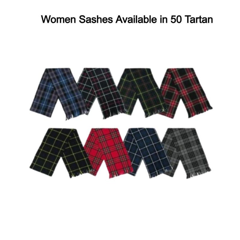 Handmade Custom Scottish Tartan Sash for Women – Ladies Highland Sash ...