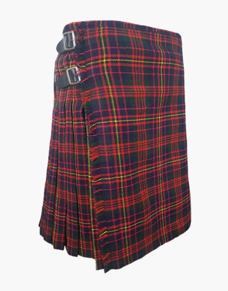Men's Scottish Tartan Kilt UK – 8 Yards Highland Kilt in Acrylic Wool ...