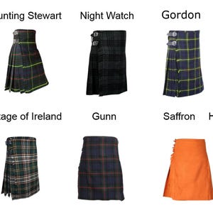 Scottish Mens Kilt Traditional Highland Dress Skirt Kilts Tartan ...