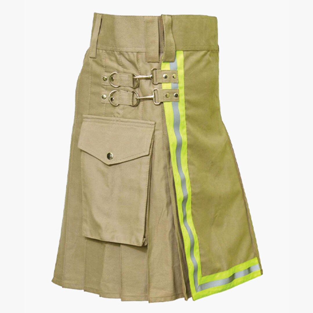 Traditional Scottish Firefighter Men's Utility Kilt - Tactical Kilts ...