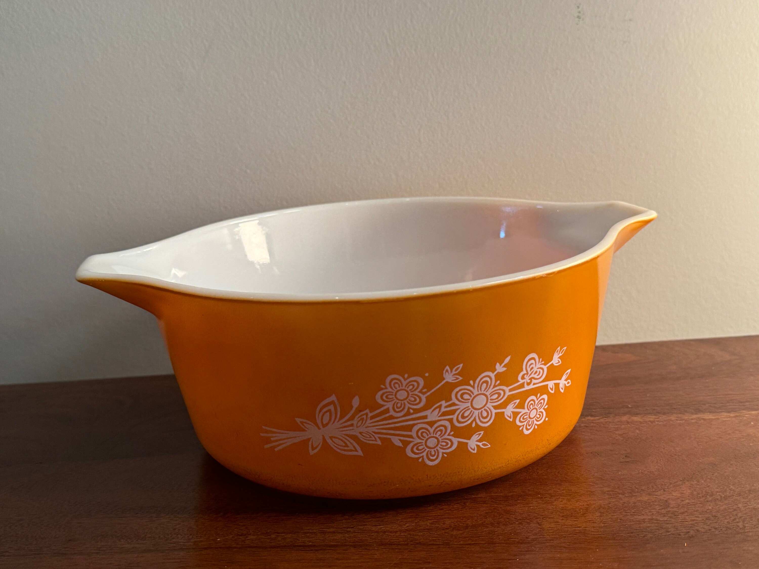 Vintage Butterfly Gold Pyrex 1980s Casserole 1 Quart Dish Bowl Corning ...