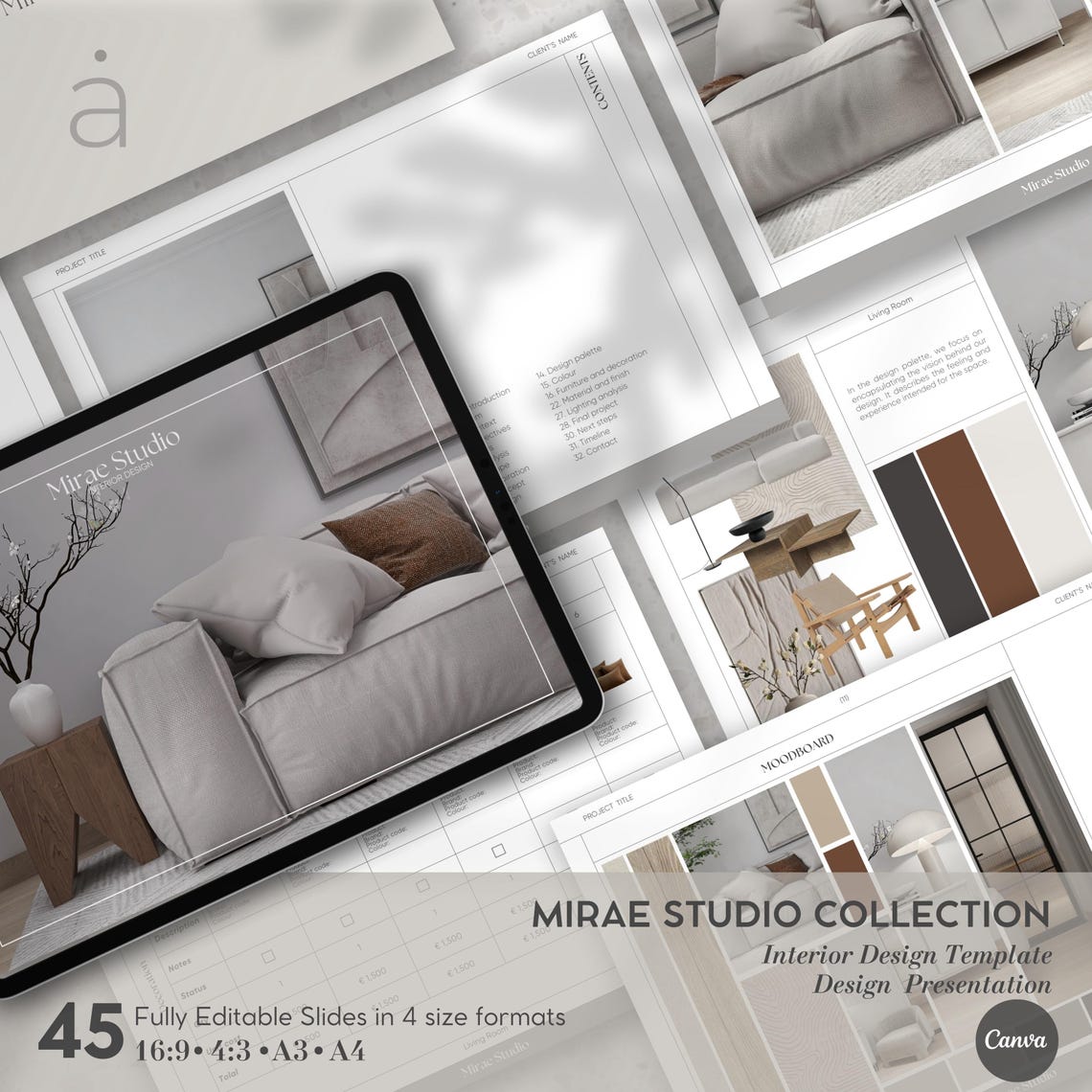 Canva Interior Design Template-interior Design Project Proposal-design ...