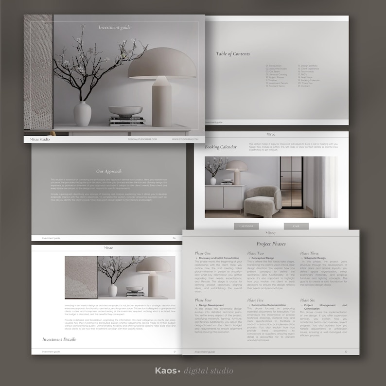 Canva Interior Design Investment Guide: Client Welcome Template ...