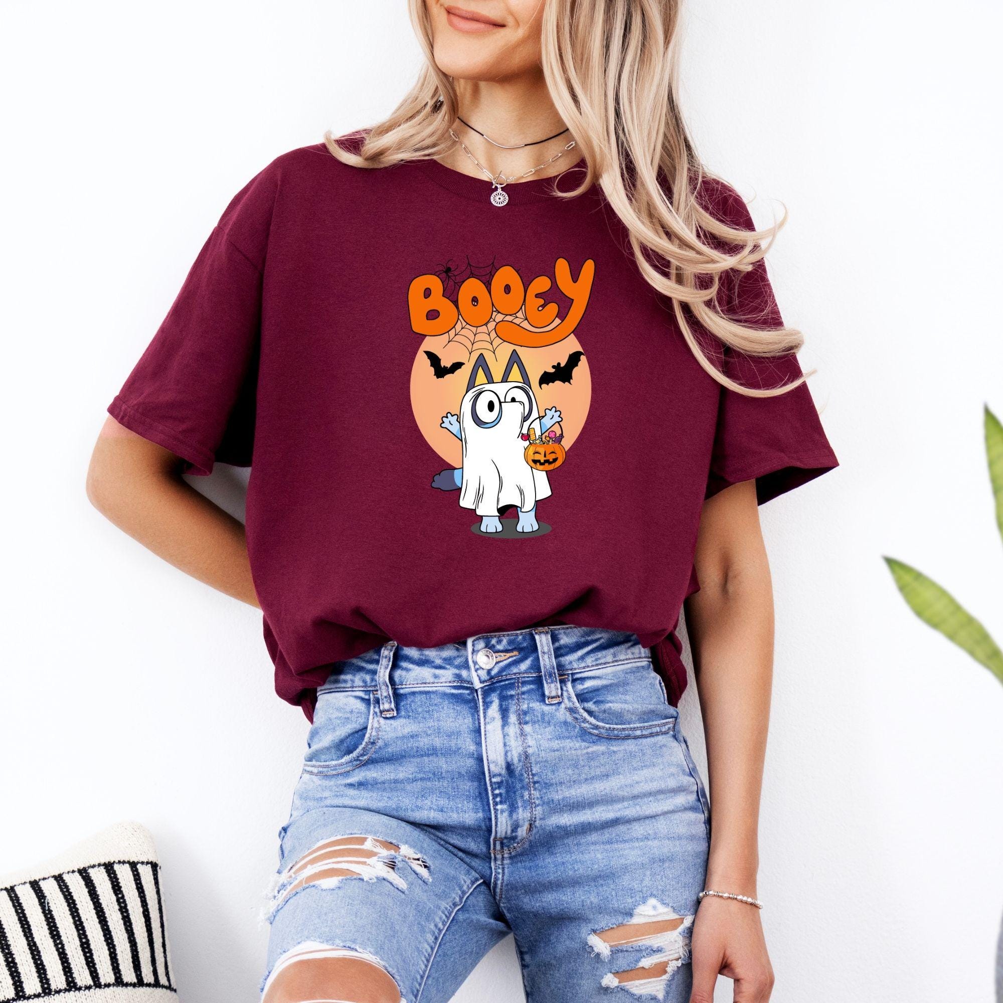 Bluey Halloween Shirt, Spooky Season Sweatshirt, Booey Funny Halloween ...