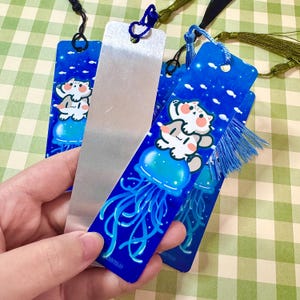 Jellyfish Cat Metal Bookmark: Gift for Book and Cat Lovers - Etsy