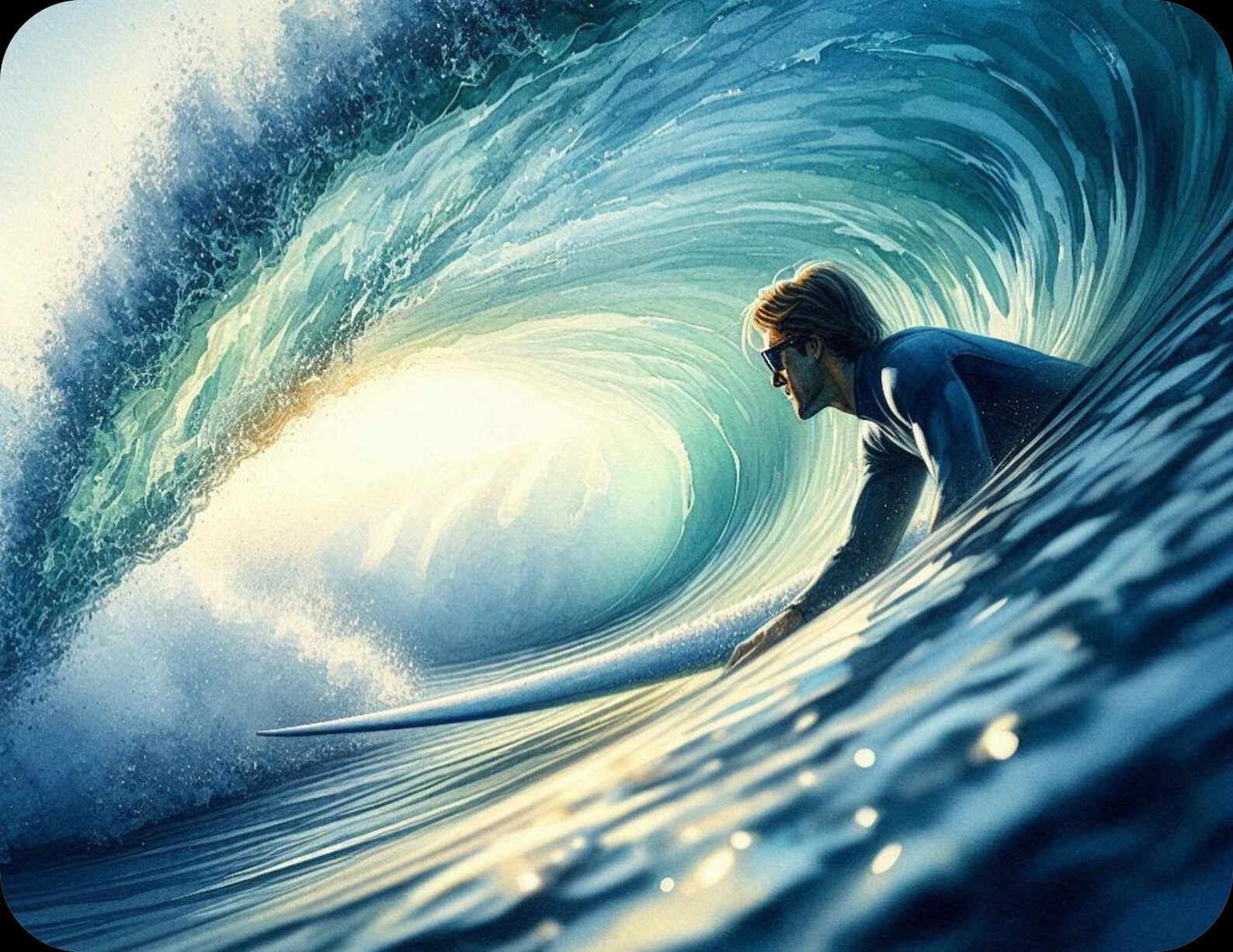 Photo Panel - Beach Scenes - Perfect Wave - Surfing - Aluminum Print ...
