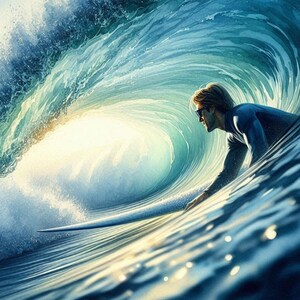 Photo Panel - Beach Scenes - Perfect Wave - Surfing - Aluminum Print ...