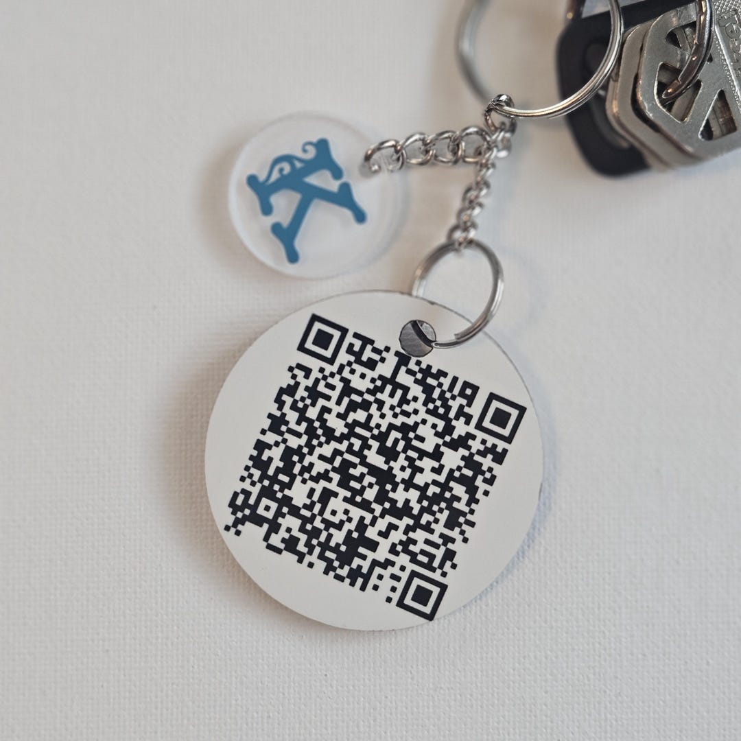 Personalized Photo Keychain - Customized Keychains - Shareable QR Code ...
