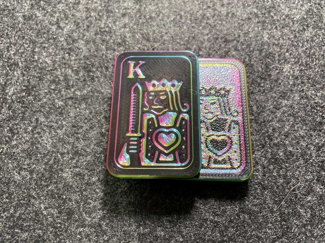 King of Hearts - Magnetic Playing Card Fidget Slider - Unique Toy Gift ...