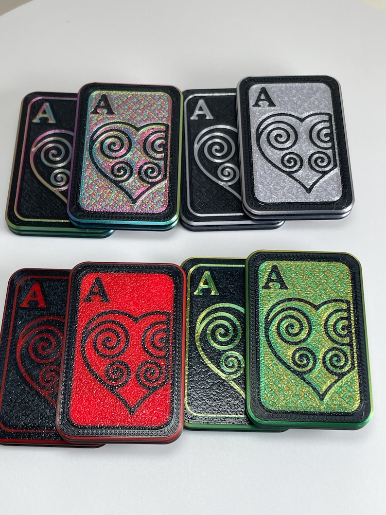 Ace of Hearts - Magnetic Playing Card Fidget Slider - Unique Toy Gift ...