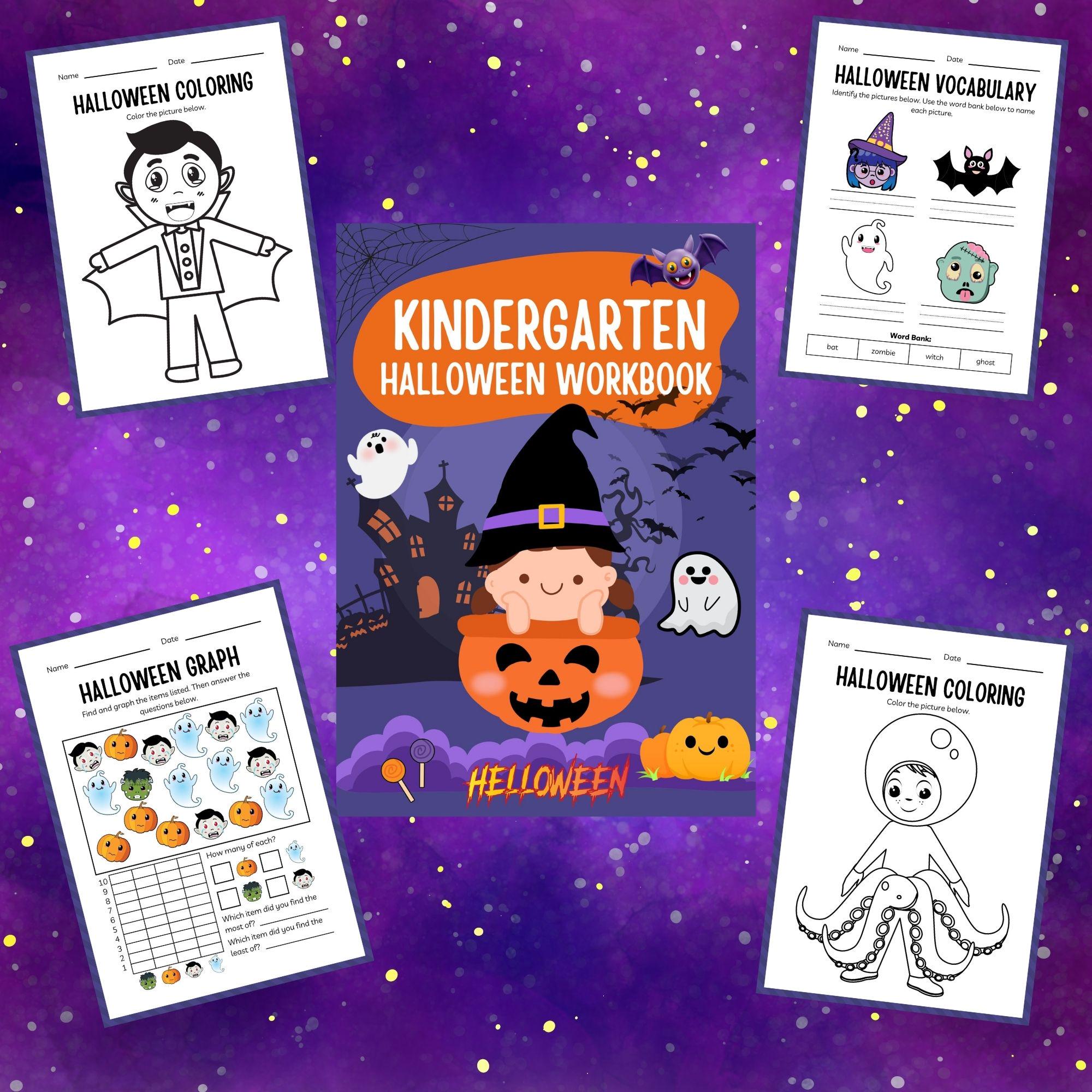 Complete Halloween Activity Workbook for Kids - 30 Printable Pages With ...