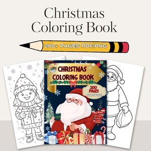 Christmas Coloring Pages for Kids and Preschoolers. Simple Christmas ...