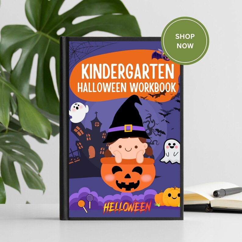Complete Halloween Activity Workbook for Kids - 30 Printable Pages With ...