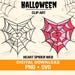 Heart Web Clip Art-cute Hand Drawn Halloween Spider Web Digital File ...